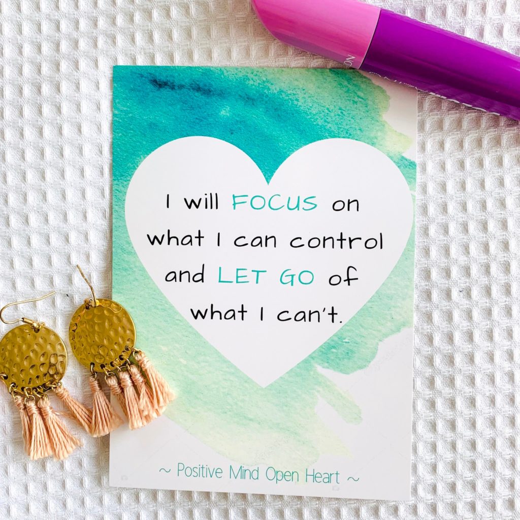 Positive Mind Open Heart Teen Girls Affirmation Cards
