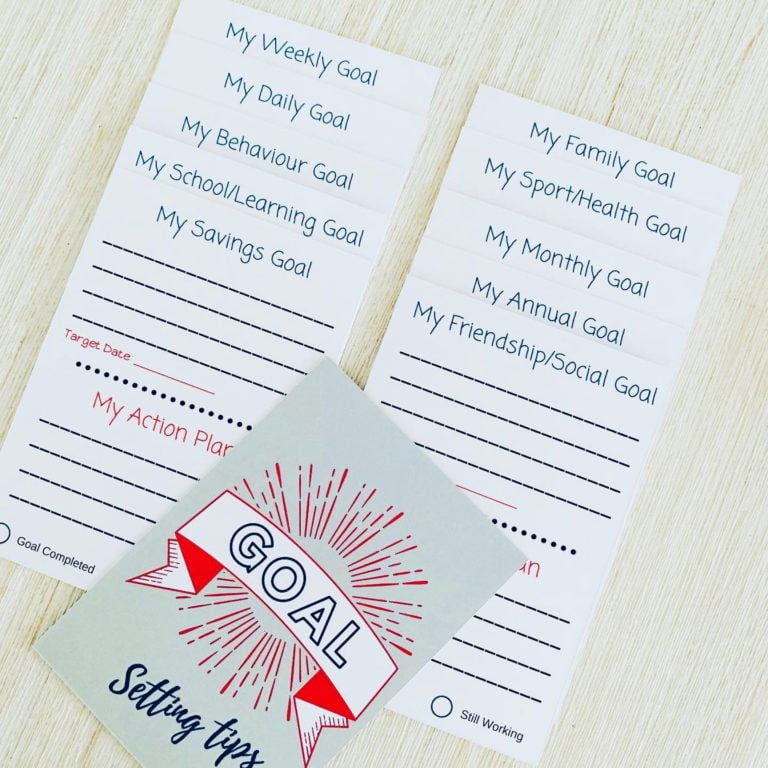 Goal Setting Cards - 11pk at $20.00 | Positive Mind Open Heart